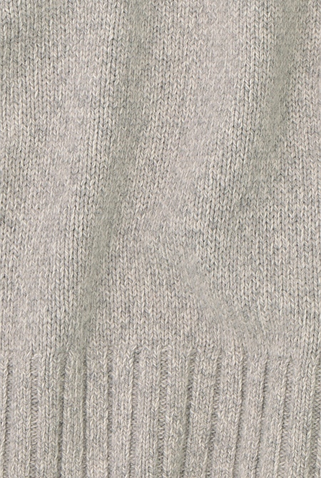 Light Grey Melange Cashmere Roll Neck - WOMEN Knitwear | Trenery