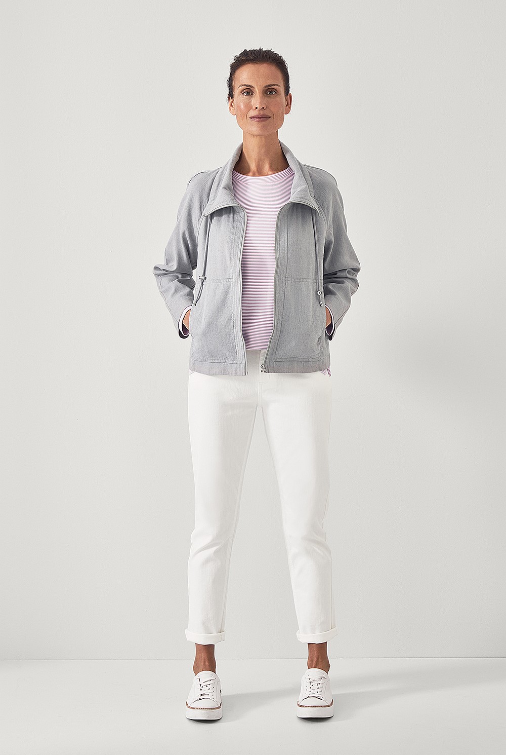 Mauve Pink Organic Cotton Ottoman Stitch Sweat - WOMEN T-Shirts & Tops ...